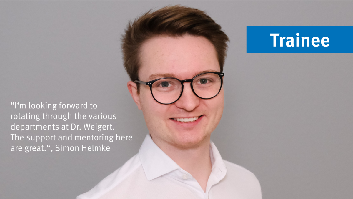 Dr. Weigert Global: Welcome on board at Dr. Weigert, Simon Helmke!
