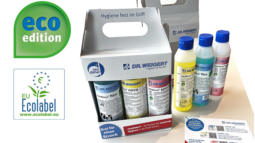 Dr. Weigert Global: Sustainable hygiene under control - our sample bottle set